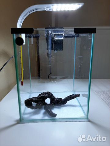 Аквариум 12 литров с лампой и фильтром
